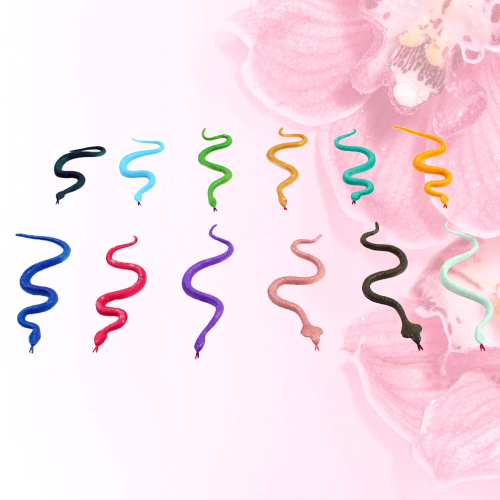 ELAYARD 24Pcs Cute Snake Figurines Toy For Children And Teenagers PVC ...