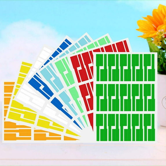 ELAYARD 24Pcs Assorted Color Cable Labels Paper for Fiber Optic and ...