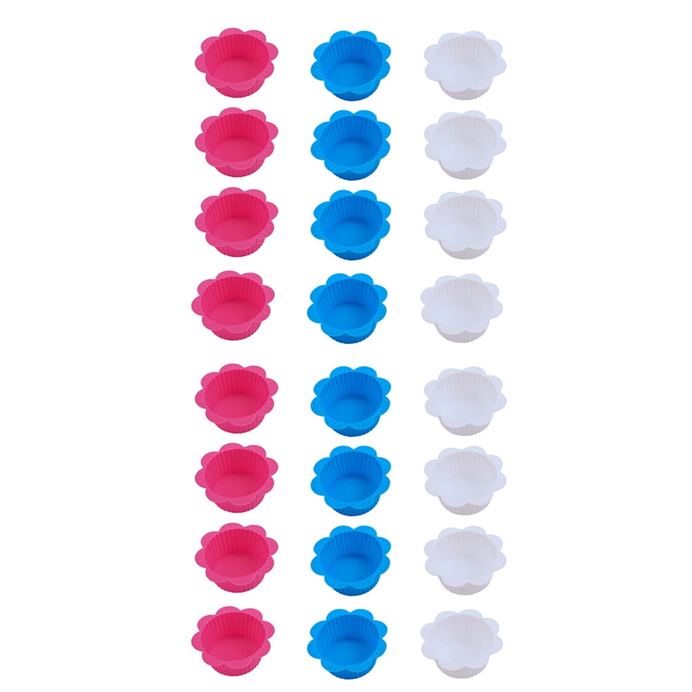 ELAYARD Elayard Non-Stick Baking Molds Assorted Color 24Pcs - Walmart.com