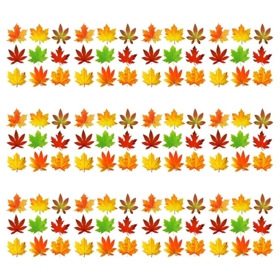 ELAYARD 270Pcs Orange Fall Leaves Table Decorations Reusable Autumn ...