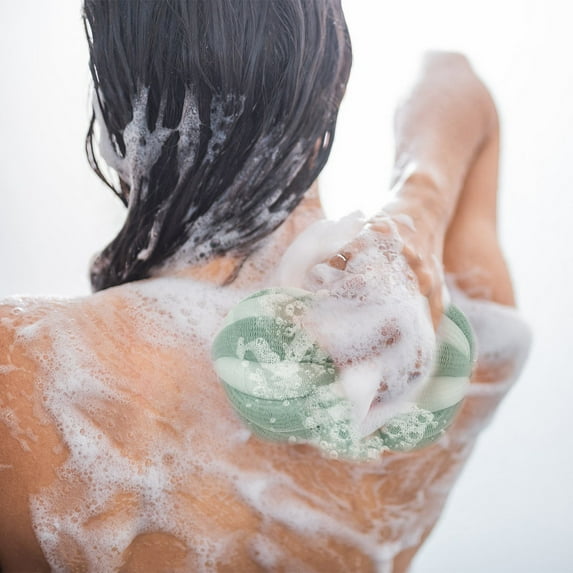 ELAYARD 2Pcs Bathroom Essentials Shower Loofah Sponge Soft High Elastic ...