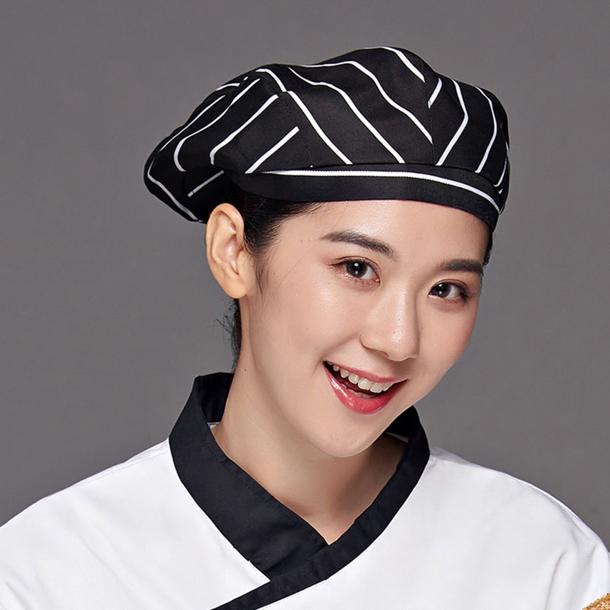 ELAYARD 2Pcs Assorted Color Kitchen Chef Beret Cap for Restaurant ...
