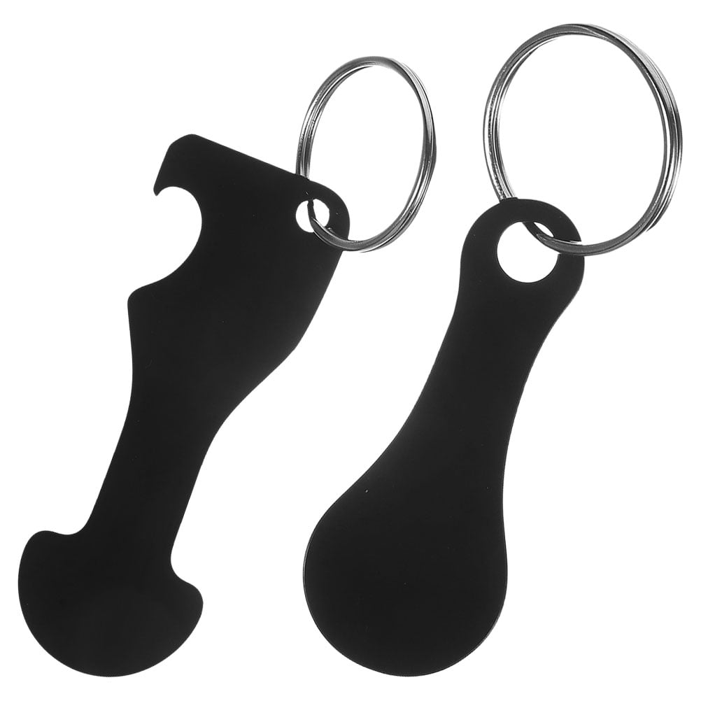 ELAYARD 2Pcs Metal Trolley Tokens Keychain Shopping Trolley Keyring for ...