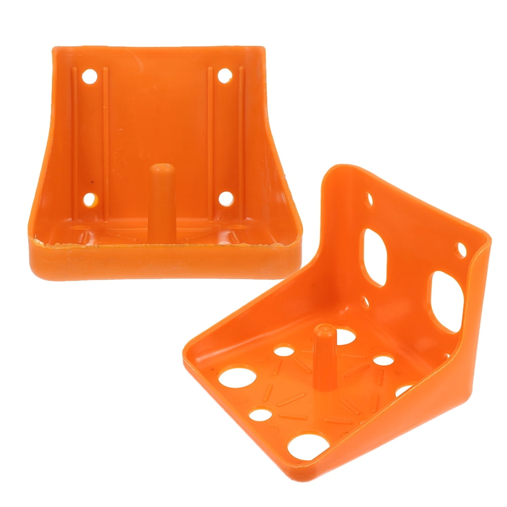 ELAYARD Set of 2 Mineral Block Holders with Orange PP Rack for ...