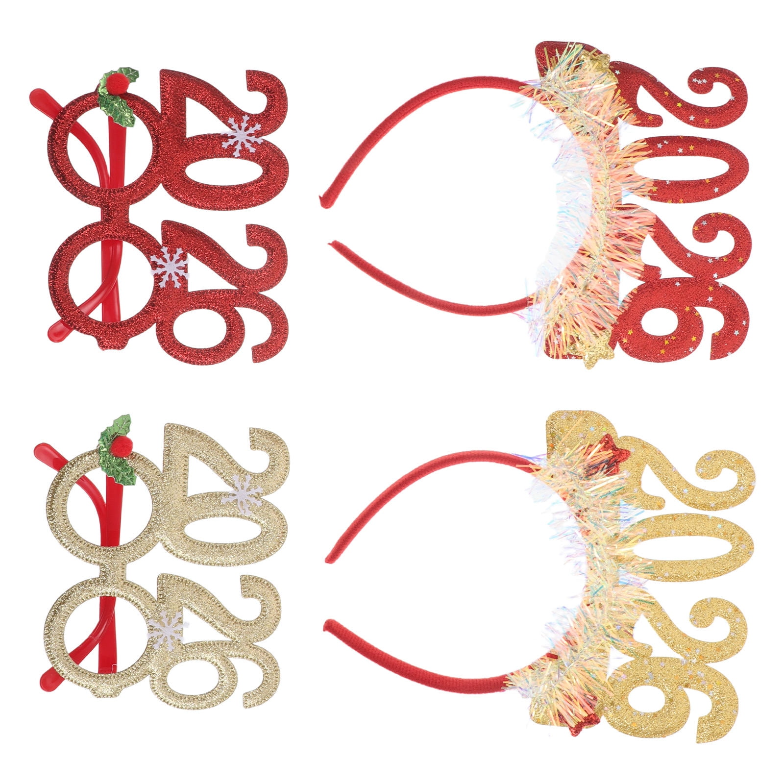 ELAYARD 2Pcs New Year Props Assorted Color Plastic Glamorous Look For ...