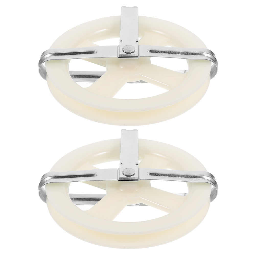 ELAYARD 2Pcs Clothesline Pulley System Plastic Wheels with Adjustable ...