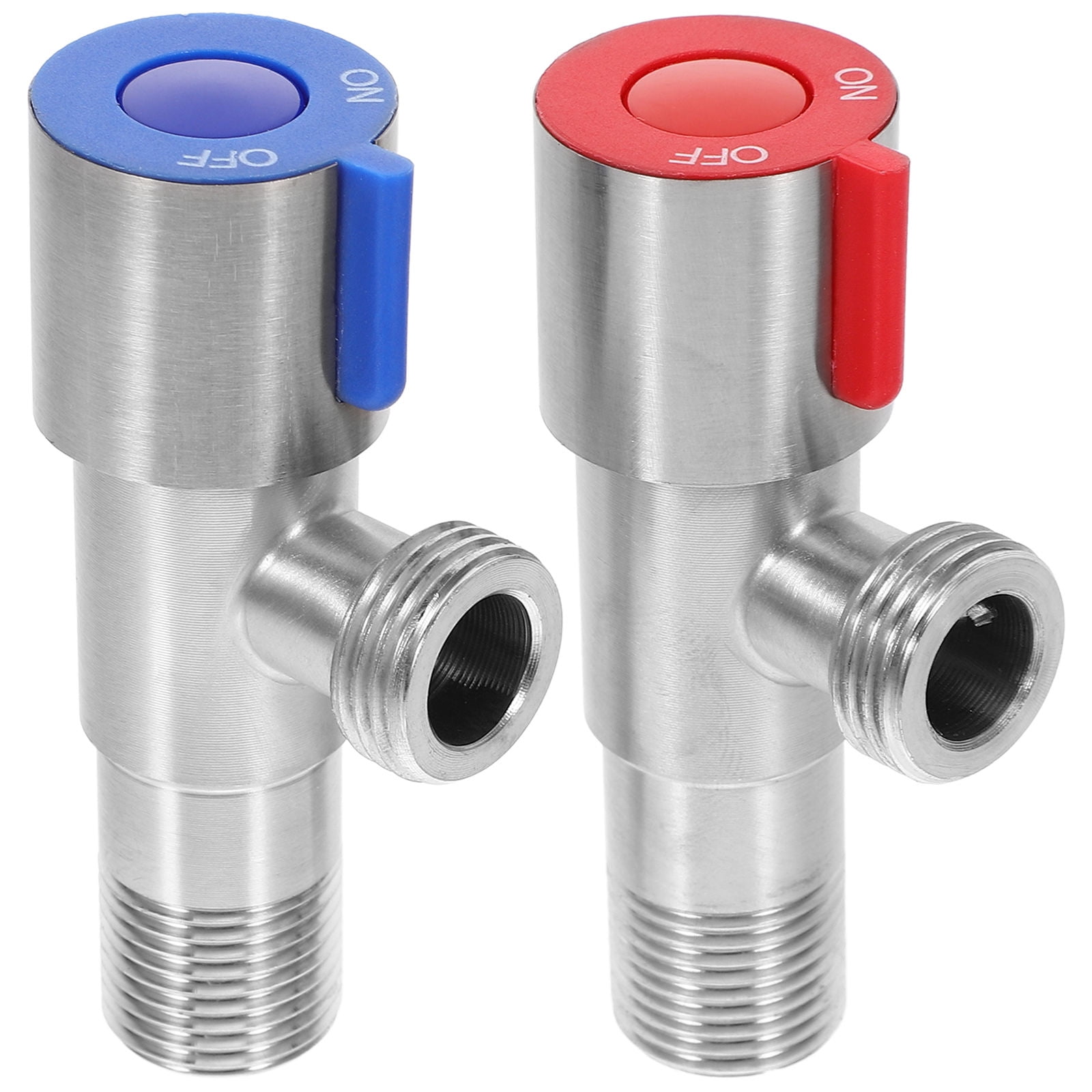 ELAYARD 2Pcs Stainless Steel Water Stop Valve for Kitchen Sink Assorted ...