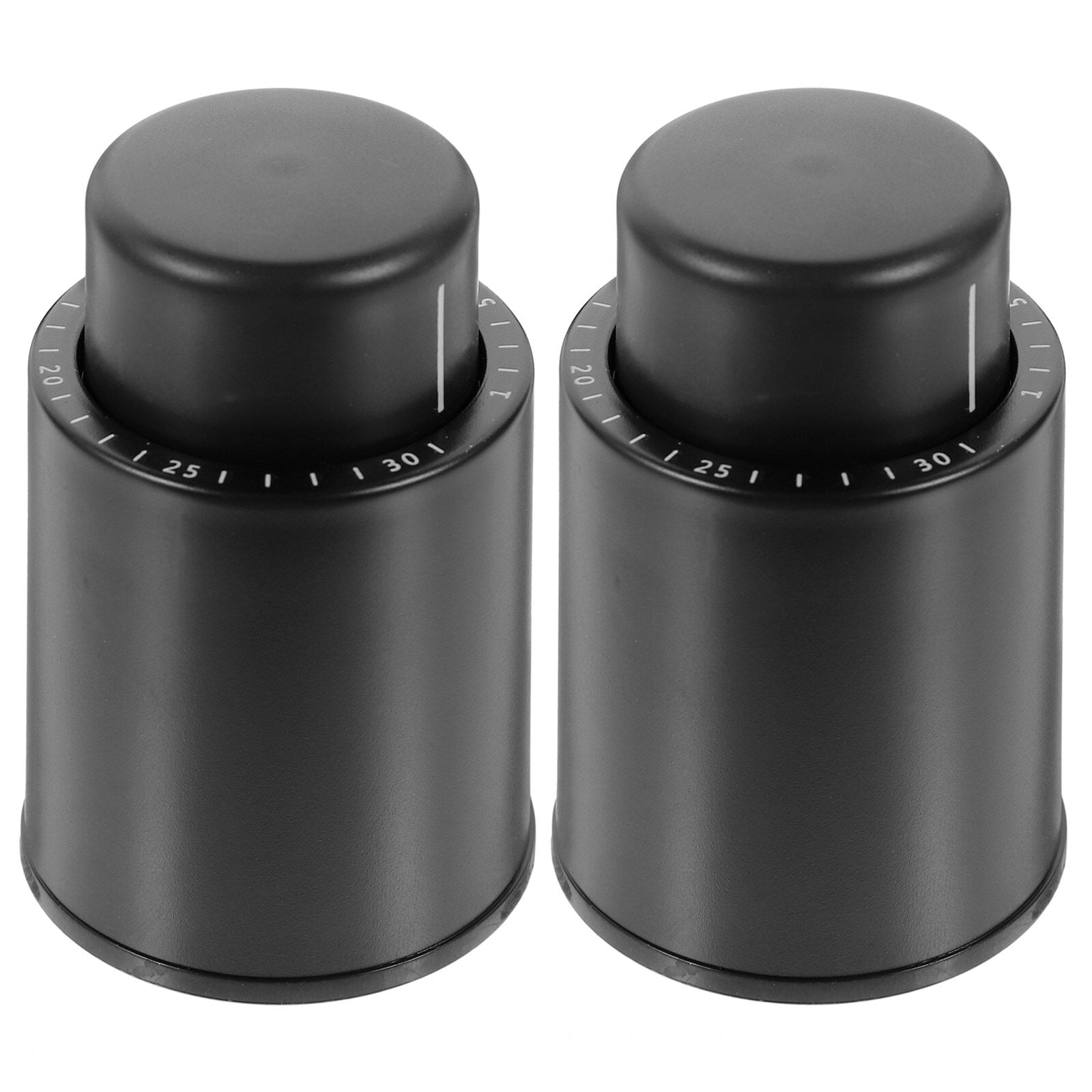 ELAYARD 2Set Black Plastic Wine Cork For Visiting Friends And Ensuring ...