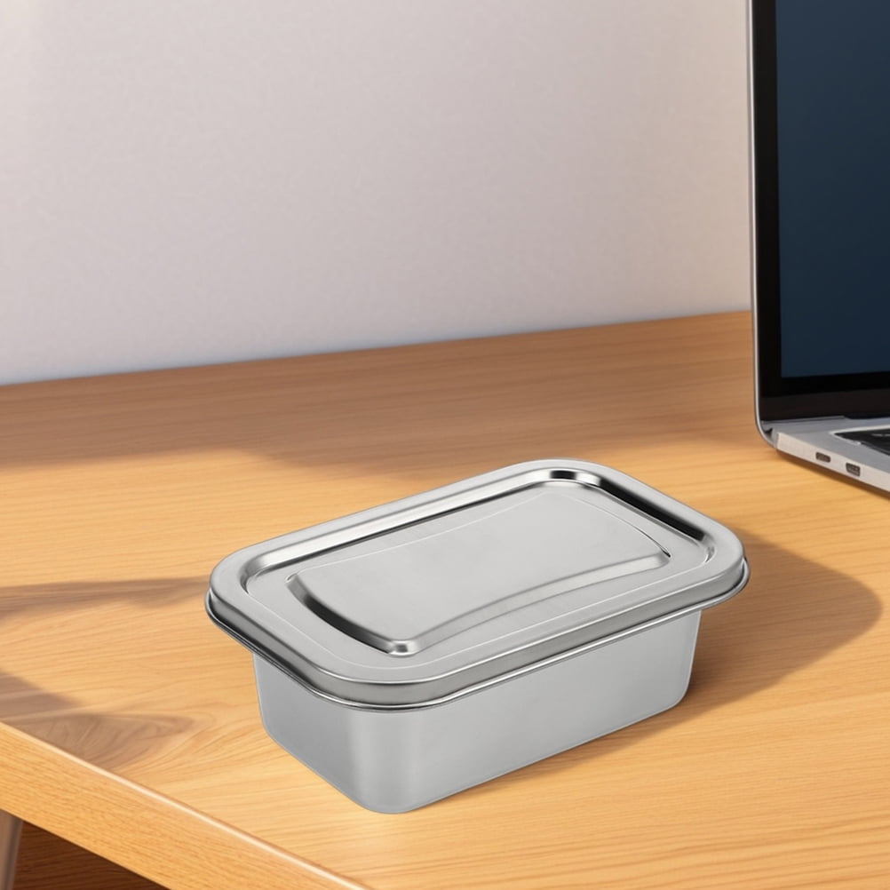 ELAYARD 2Set Ice Cream Box Stainless Steel Food Storage Containers For ...