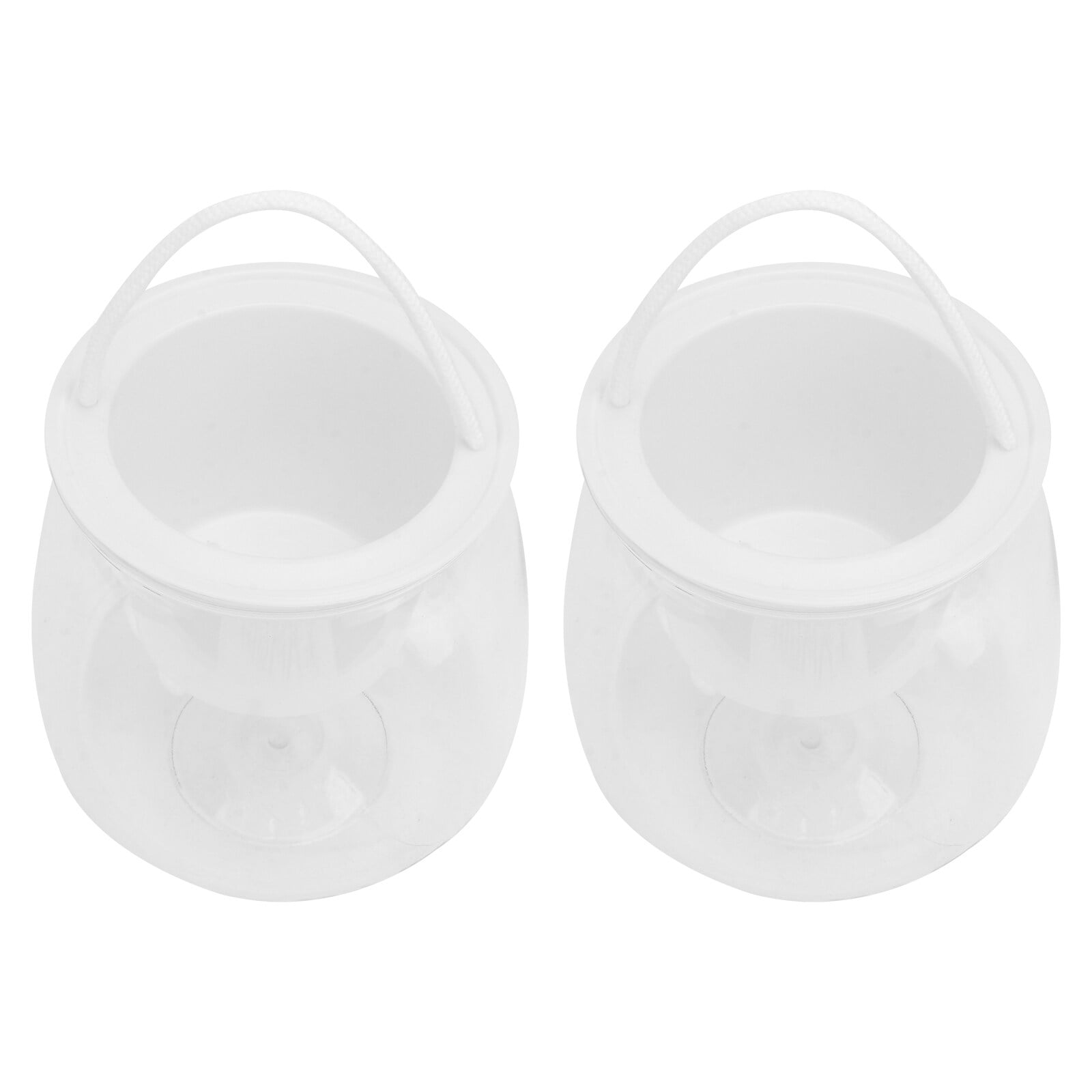 ELAYARD 2pcs Flower Pot White Hydroponic Flower Pot for Planting Home ...