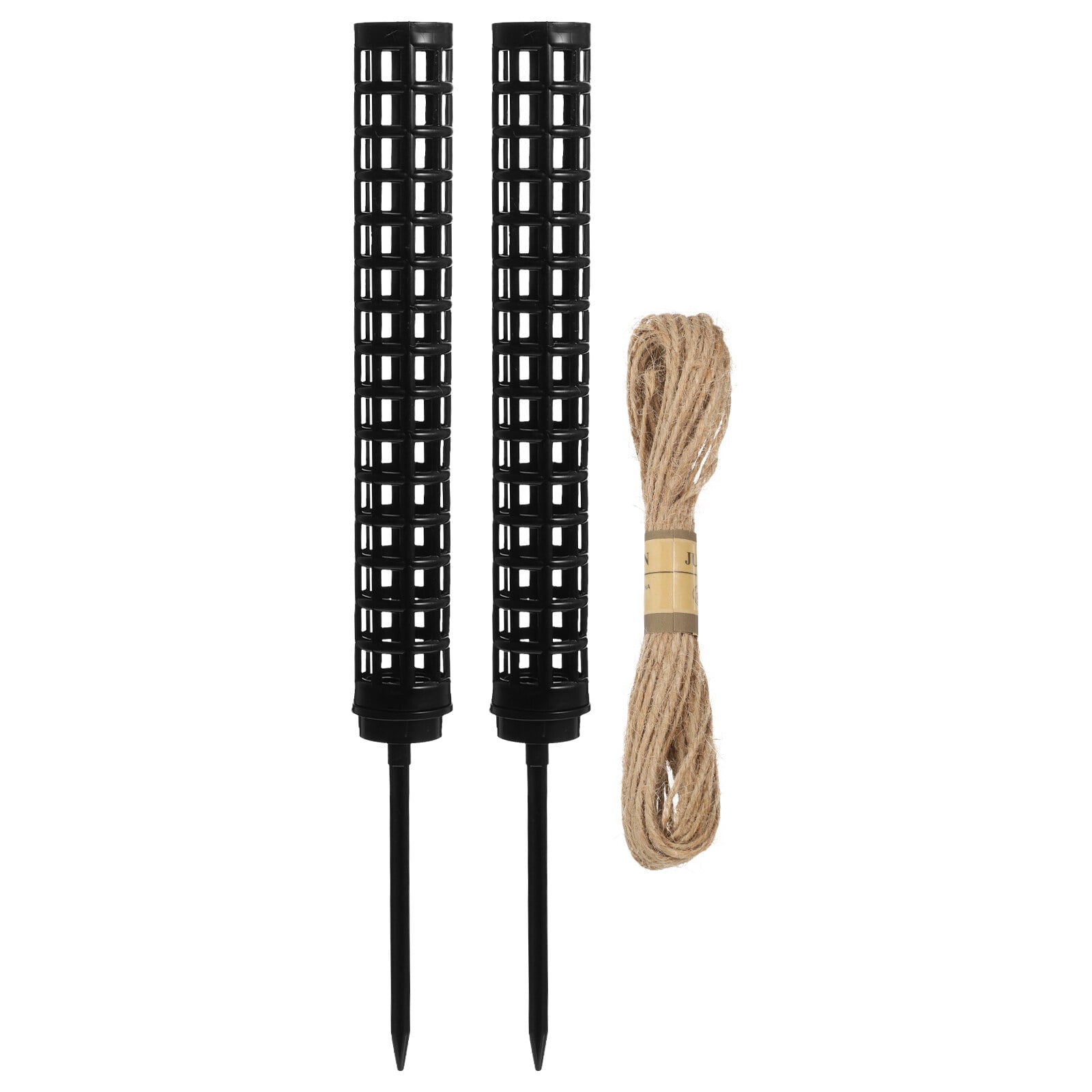 ELAYARD Black Jute Rope Moss Pole Monstera Vine Support Easy Insert ...