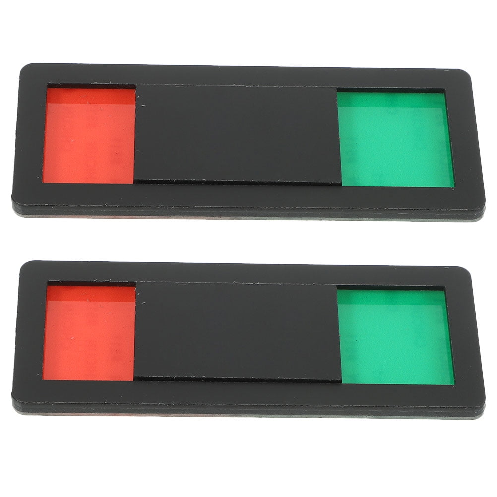 ELAYARD 2Pcs Black ABS Toilet Slide Door Privacy Signs Vacant Occupied ...