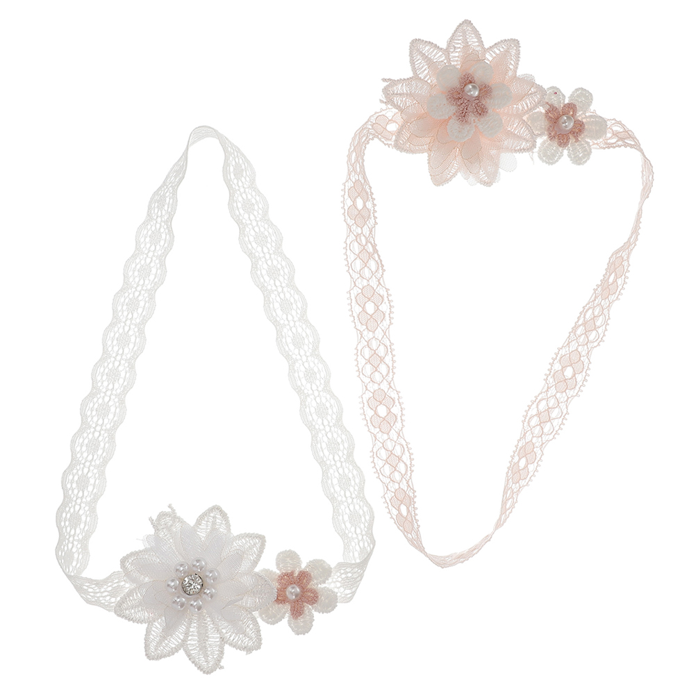 ELAYARD 2-Pack Headbands Lace Toddler Floral Headband Set to Clean ...