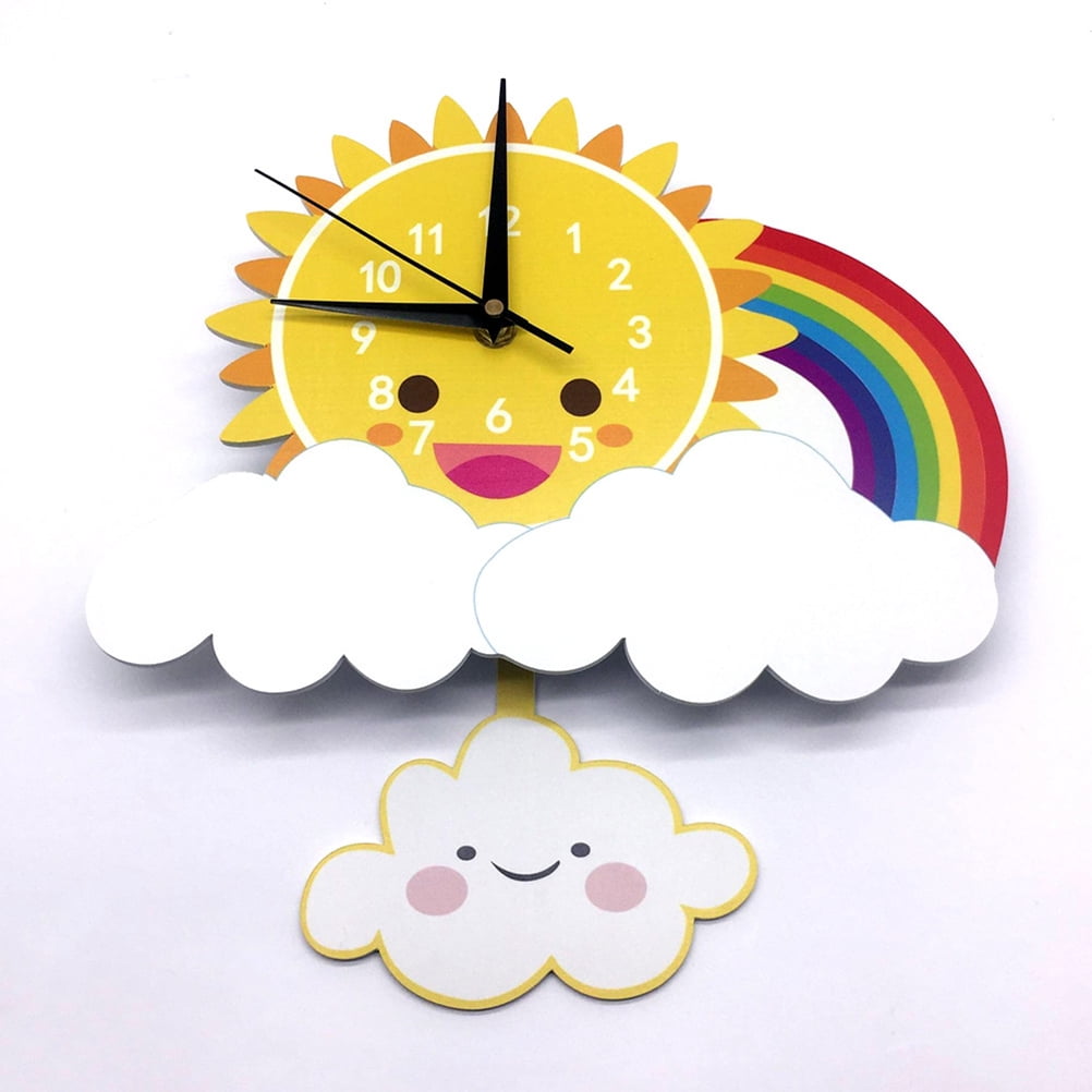 ELAYARD 30Pack Cartoon Wall Clock Children Bedroom Decorative High ...
