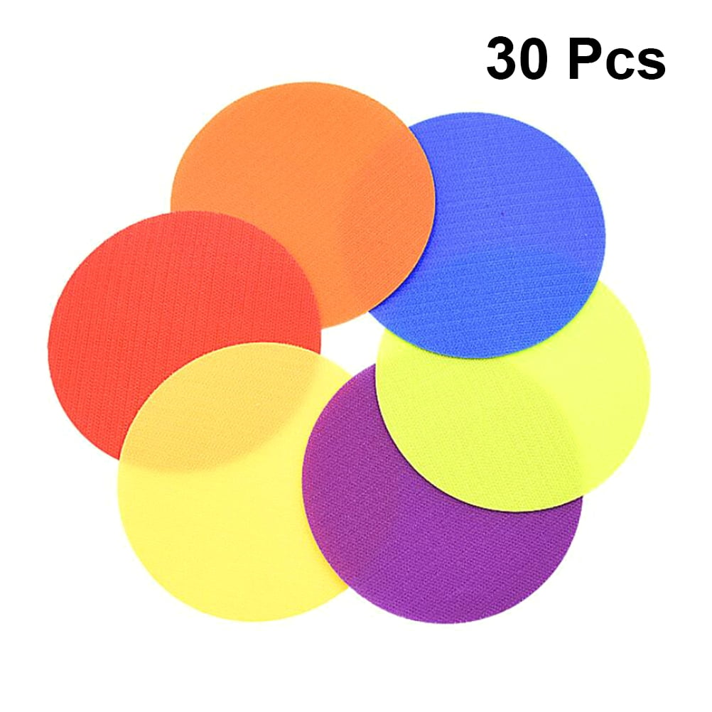 ELAYARD 30Pcs Round Fabric Carpet Sticker for Classroom Positioning ...