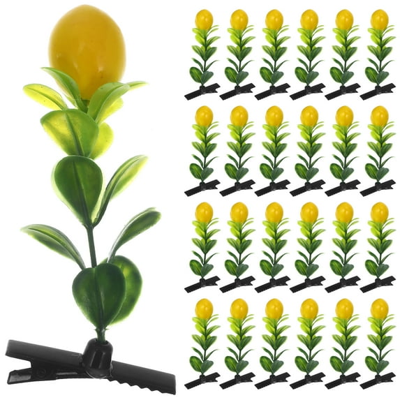 ELAYARD 30pcs Lemon Hair Clips Fruit Accessories Durable Unique Plant ...