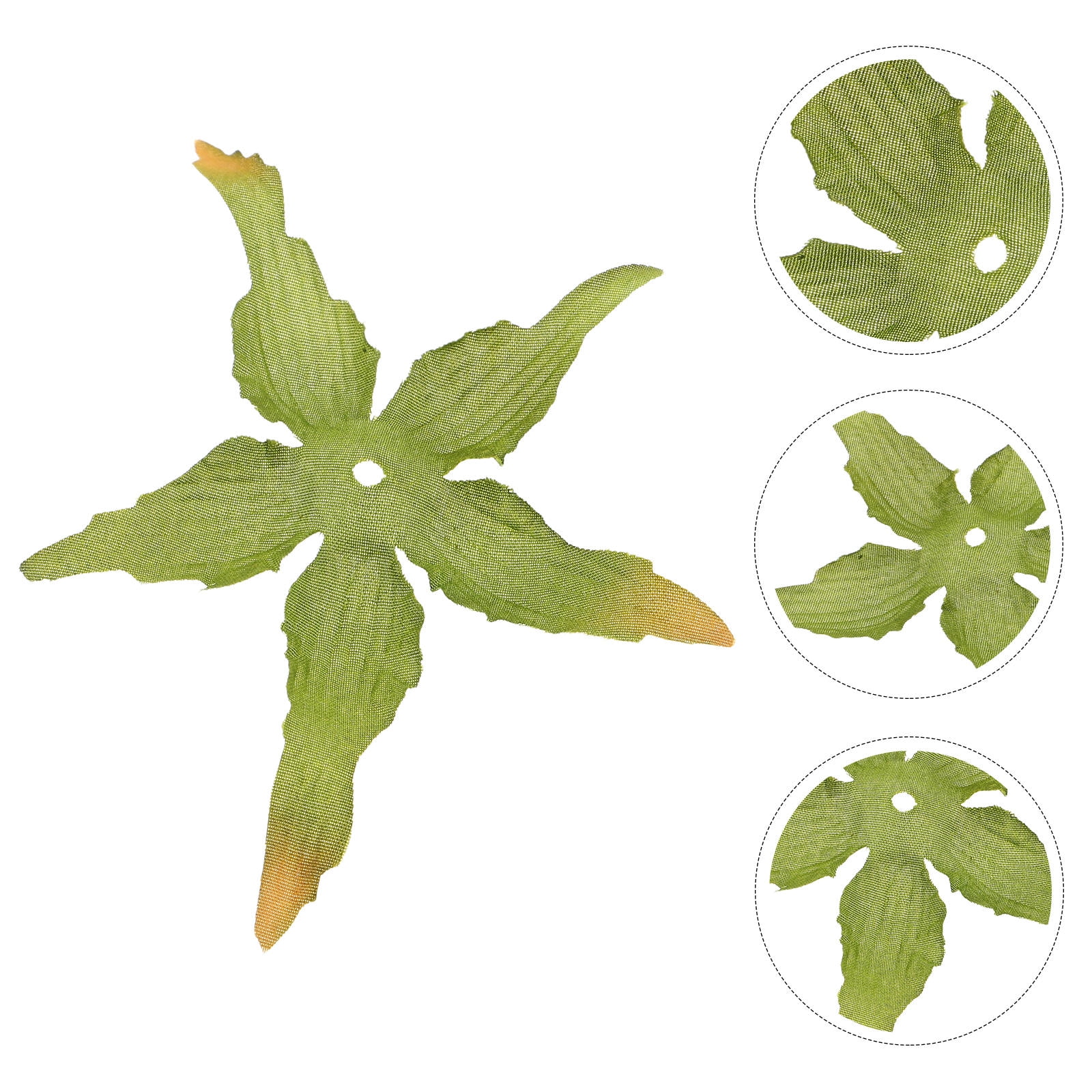ELAYARD Flower Sepals Green Fabric 30 Pieces Realistic Design for ...