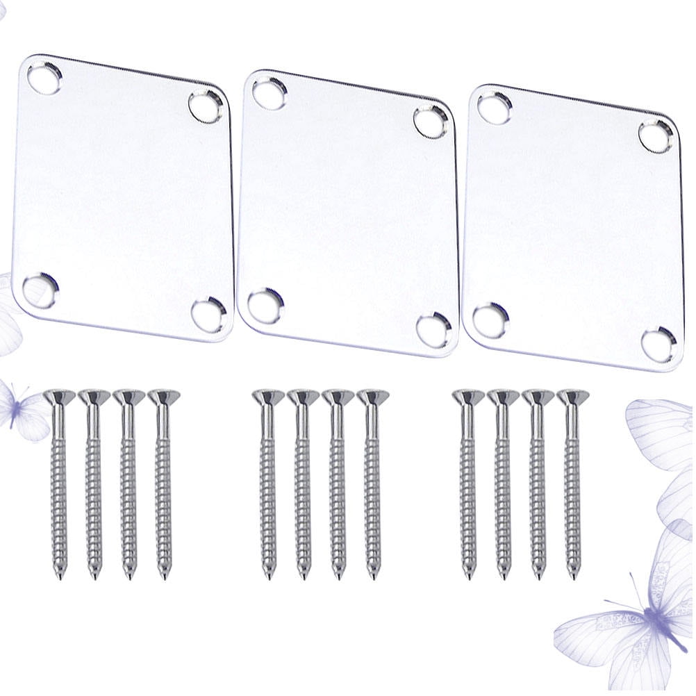 ELAYARD 3Pack Neck Reinforcement Plate for Guitar and Bass with Simple ...