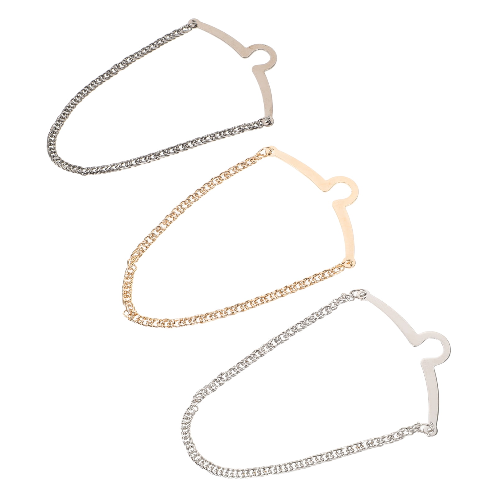 ELAYARD 3Pcs Copper Tie Chain Bar Clips Ushaped Hold for Suits and ...