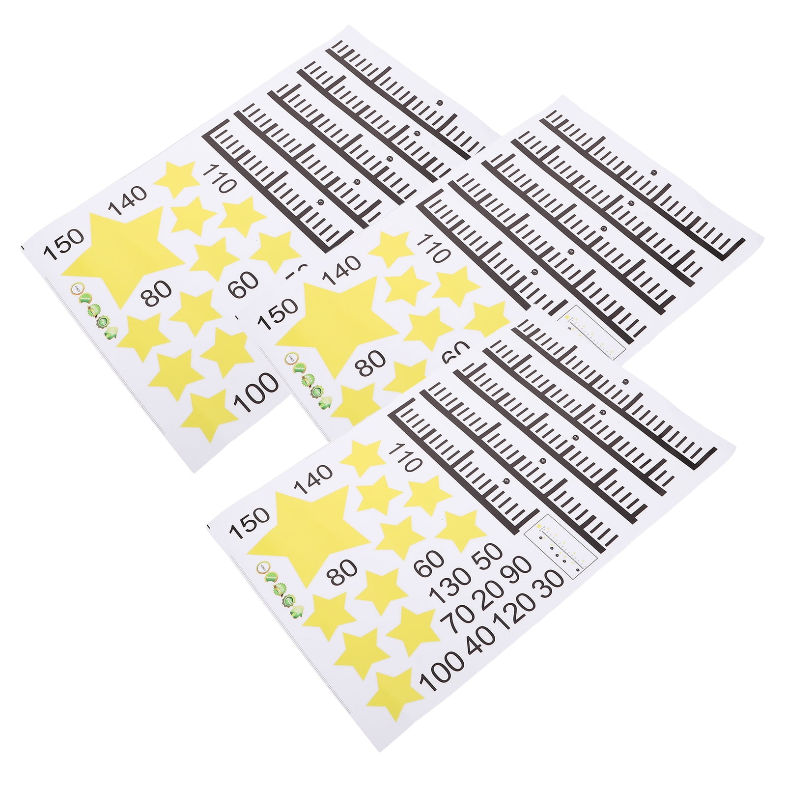 ELAYARD 3-Piece Height Measurement Wall Sticker Set with Strong ...