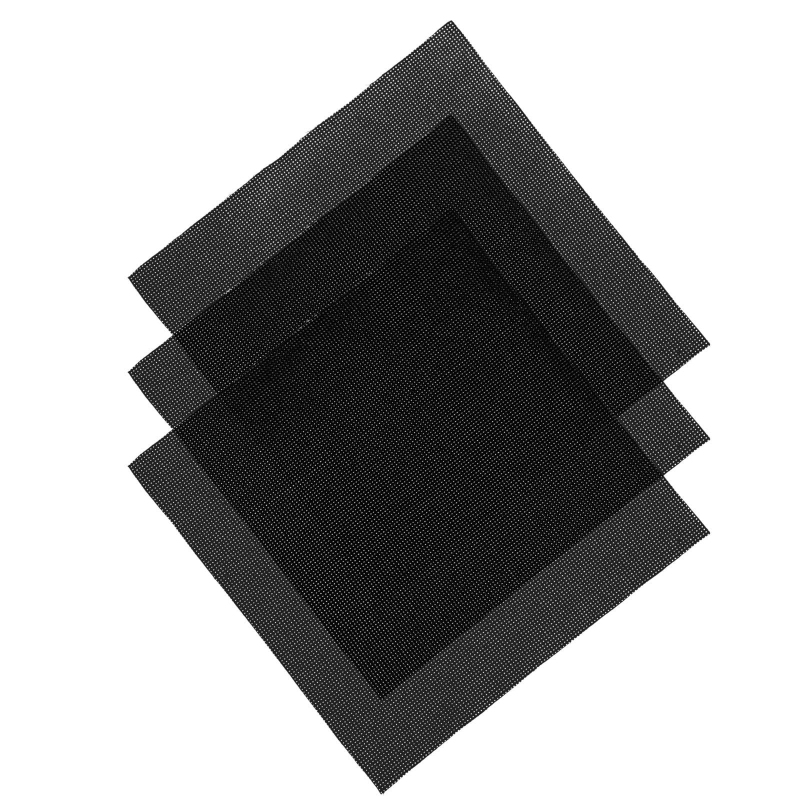 ELAYARD 3Set Cross Stitching Cloth Black For Square Grid Craft ...