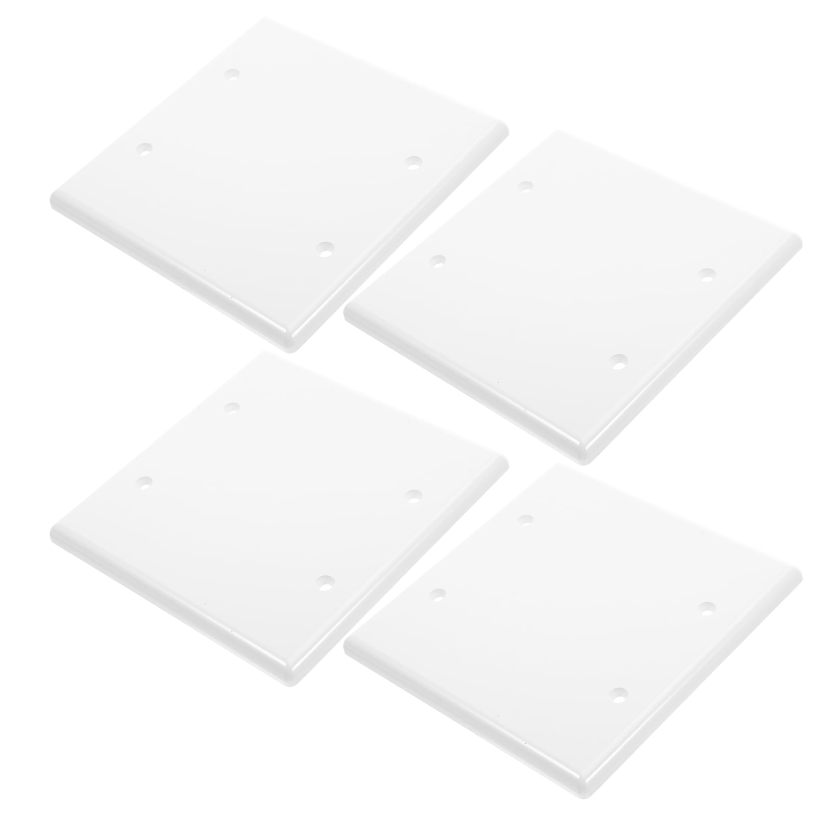 ELAYARD 4 Sets Cable Outlet Cover Plate White Plug Covers Wall Plate ...