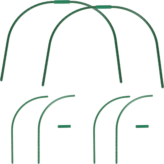 ELAYARD 4-Pack Greenhouse Arch Hoops Plant Support Rack Curved Garden ...