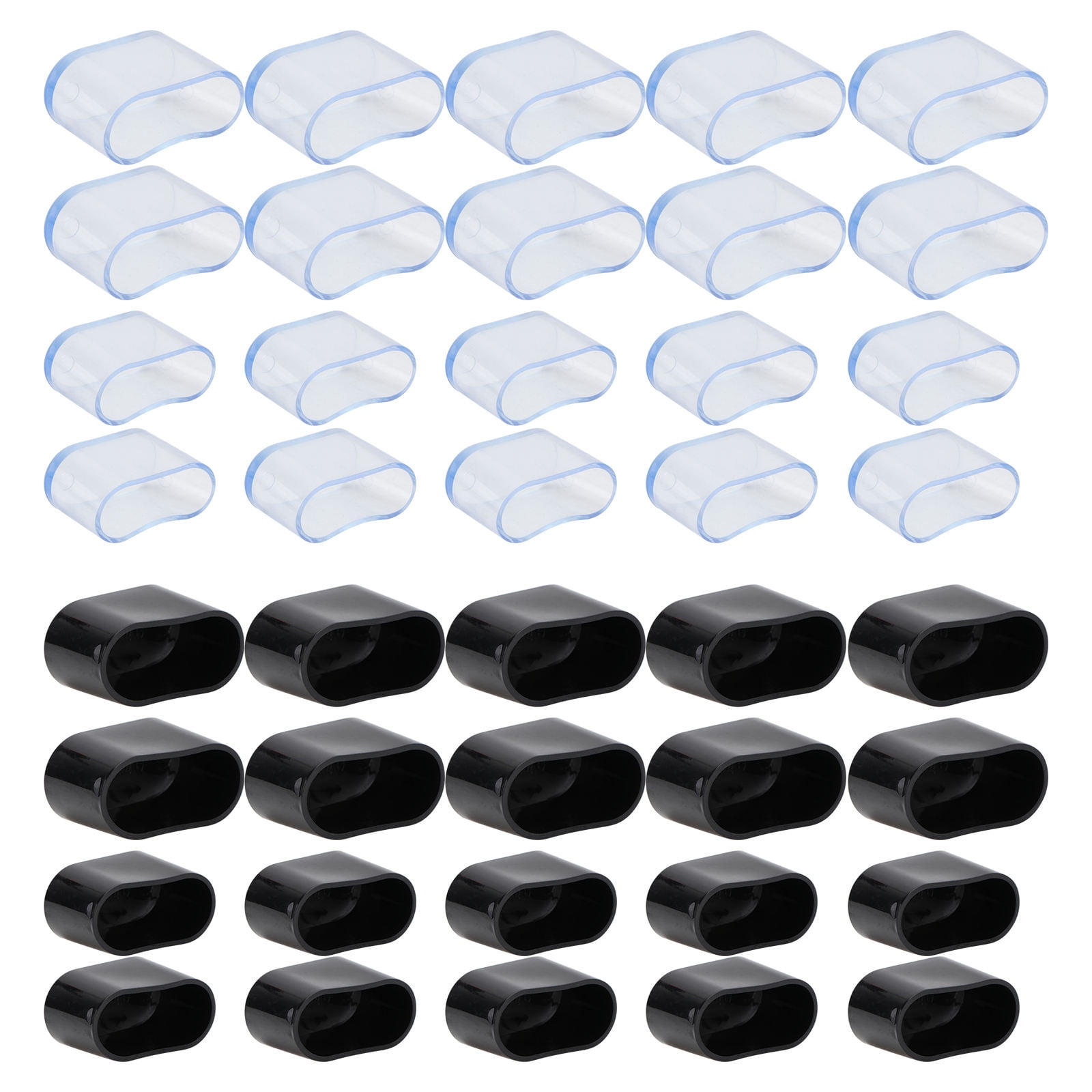 ELAYARD 40Pcs Noise Reduction Furniture Feet Pads Desk Leg Caps Black ...