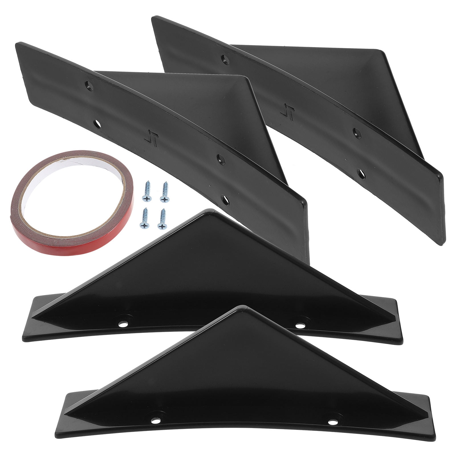 ELAYARD 4Pcs Black ABS Rear Spoiler for Vehicle Modification and ...
