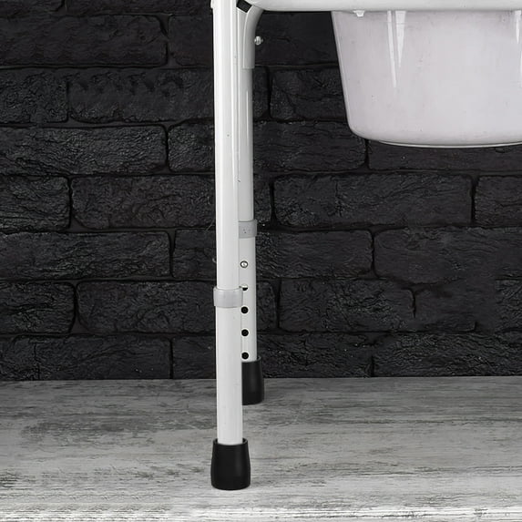 ELAYARD 4Pcs Anti Scratch Rubber Feet Covers for Commode Chairs Black ...