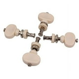 ELAYARD 4Pcs Guitar Tuning Pegs White Steel and Plastic Easy Install ...