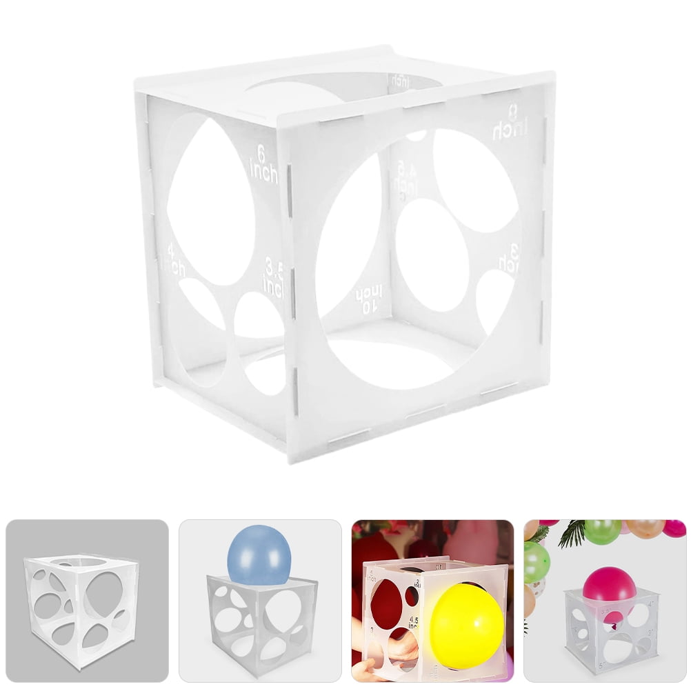ELAYARD 4Pcs Balloon Measurement Tool Transparent Plastic Sizer Box for ...