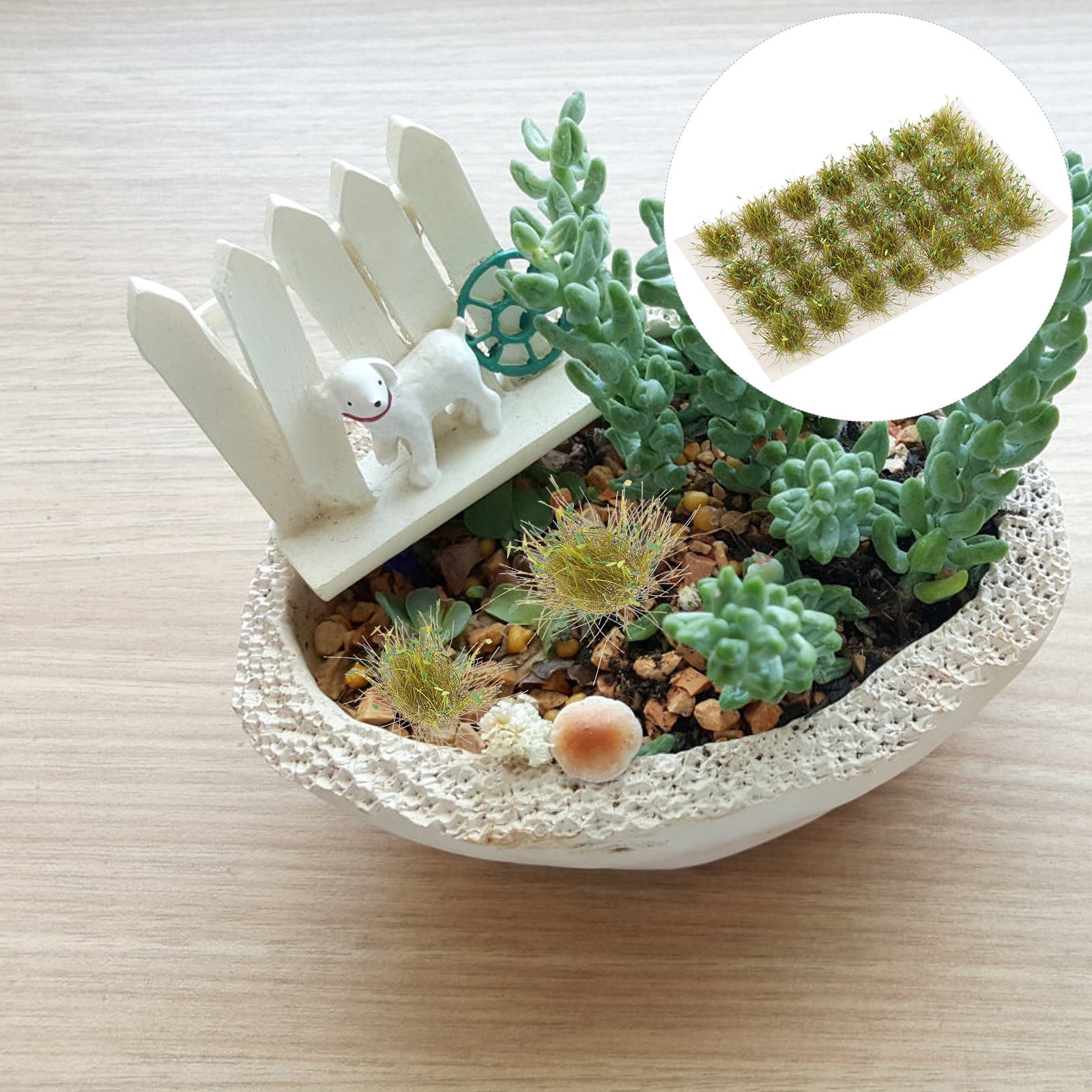 ELAYARD Resin Grass Tuft Model Assorted Color Diorama Supplies for ...