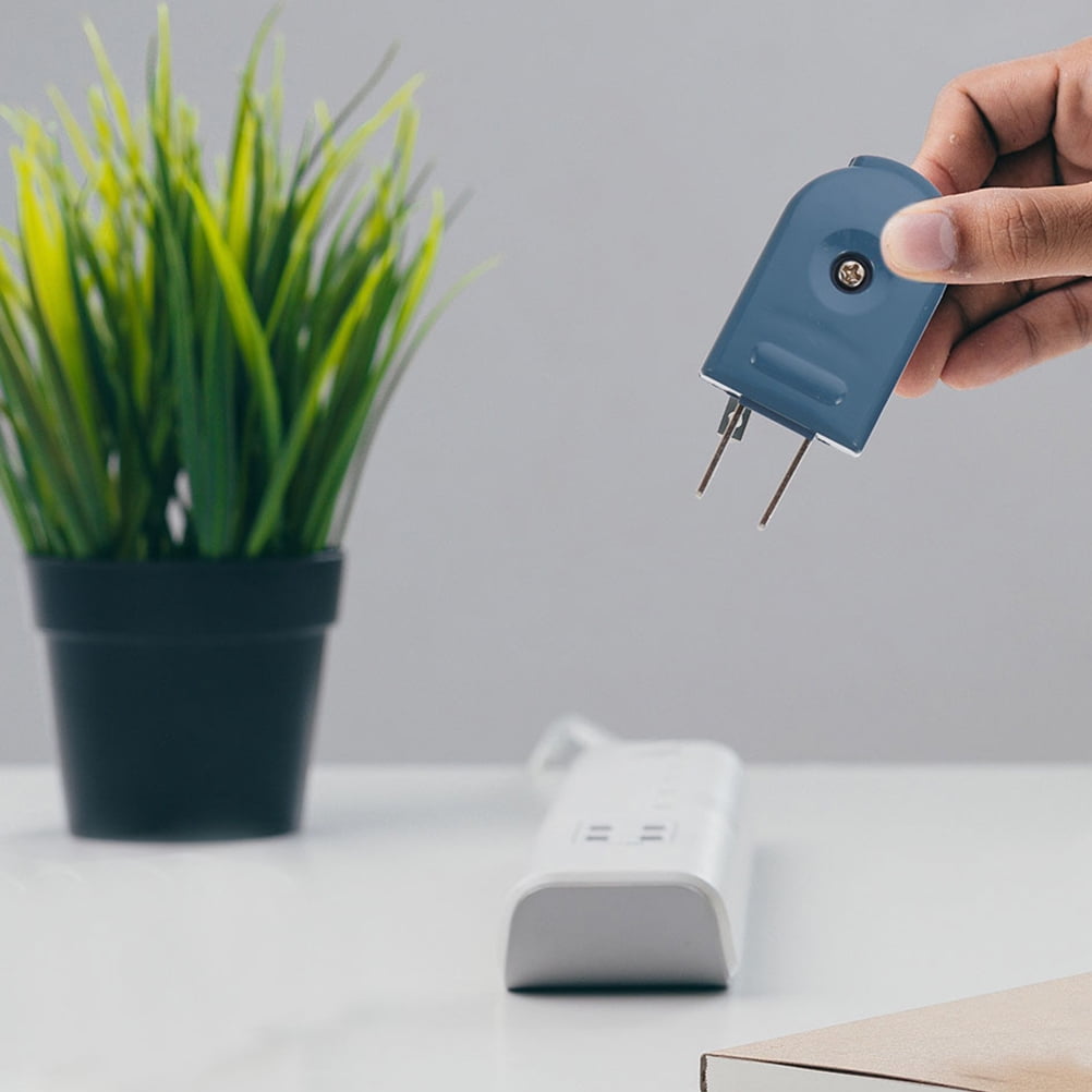 ELAYARD 4Pcs Electric Plug Replacement 2 Prong Blue Us Conformity ...