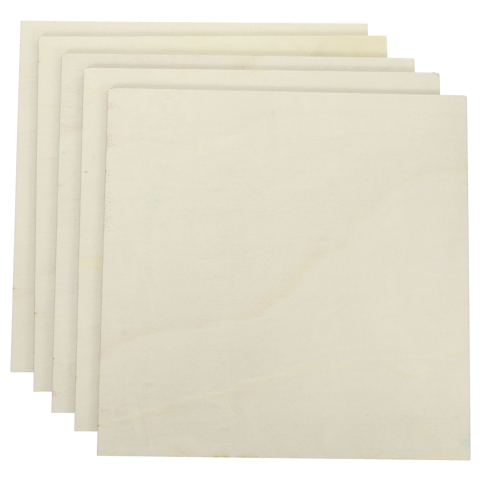 ELAYARD Wood Sheet Woodcraft Unfinished Wood Assorted Color 5Pcs Art ...