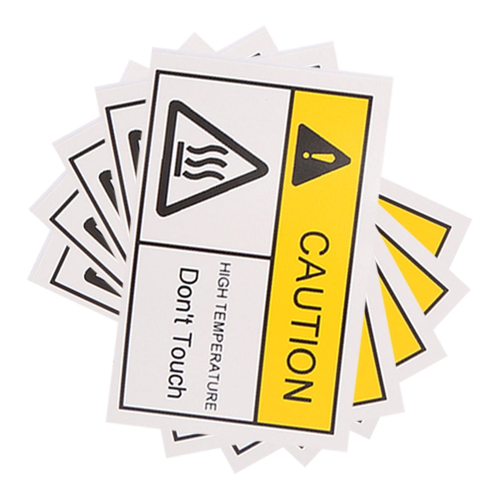 ELAYARD High Temperature Warning Labels Hot Surface Safety Stickers for ...