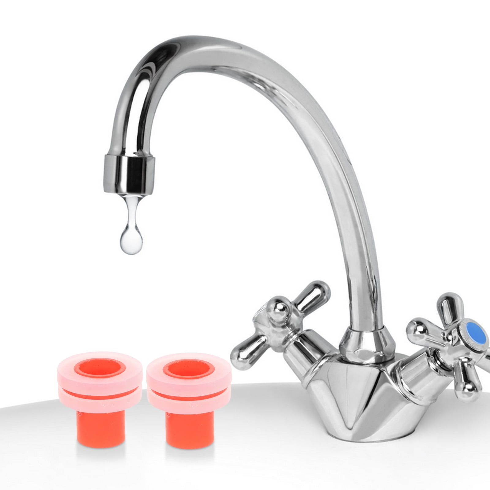 ELAYARD 50-Piece Faucet Washer Assortment Kit with Multi-Color Flat ...