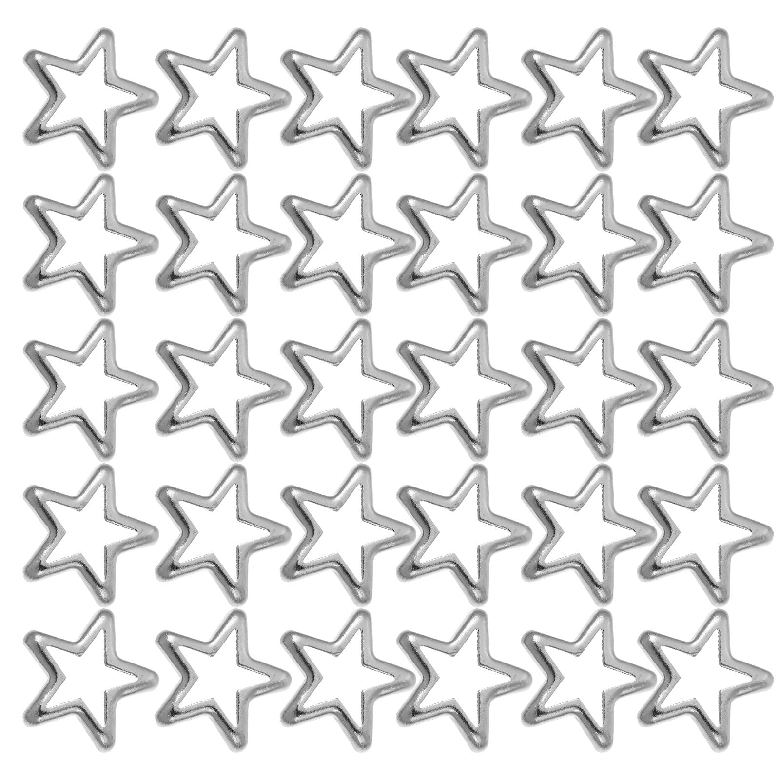 ELAYARD 50Pcs Five-Pointed Star Rivets Silver DIY Rivets for Shoes ...