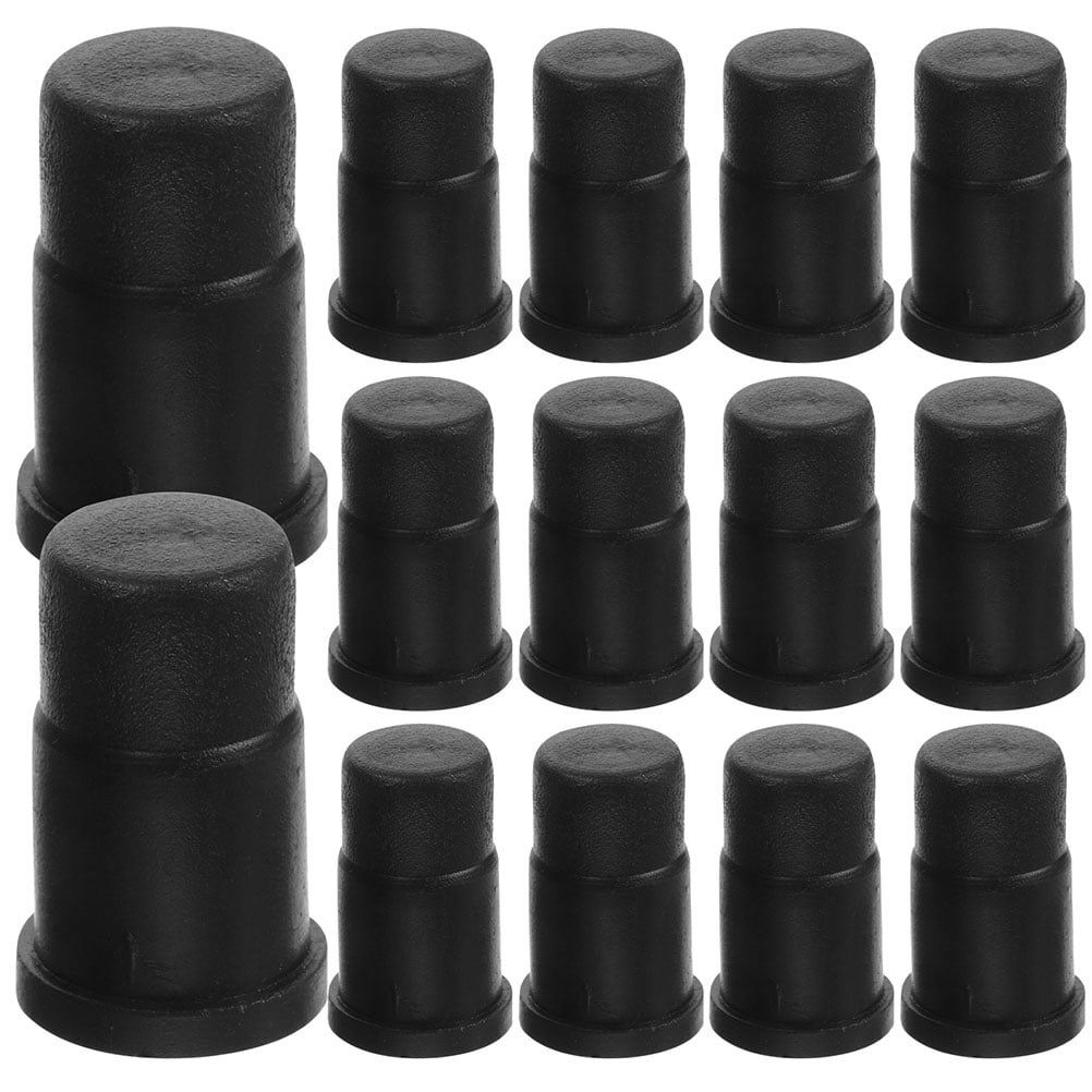 ELAYARD Plastic Caster Socket Sleeves Abs Black 50Pcs - Walmart.com
