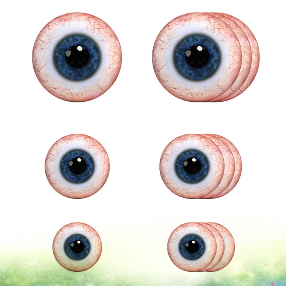 ELAYARD Wall Decal Blue 12Pcs 11x11x0.04In PVC Eyeball Stickers ...