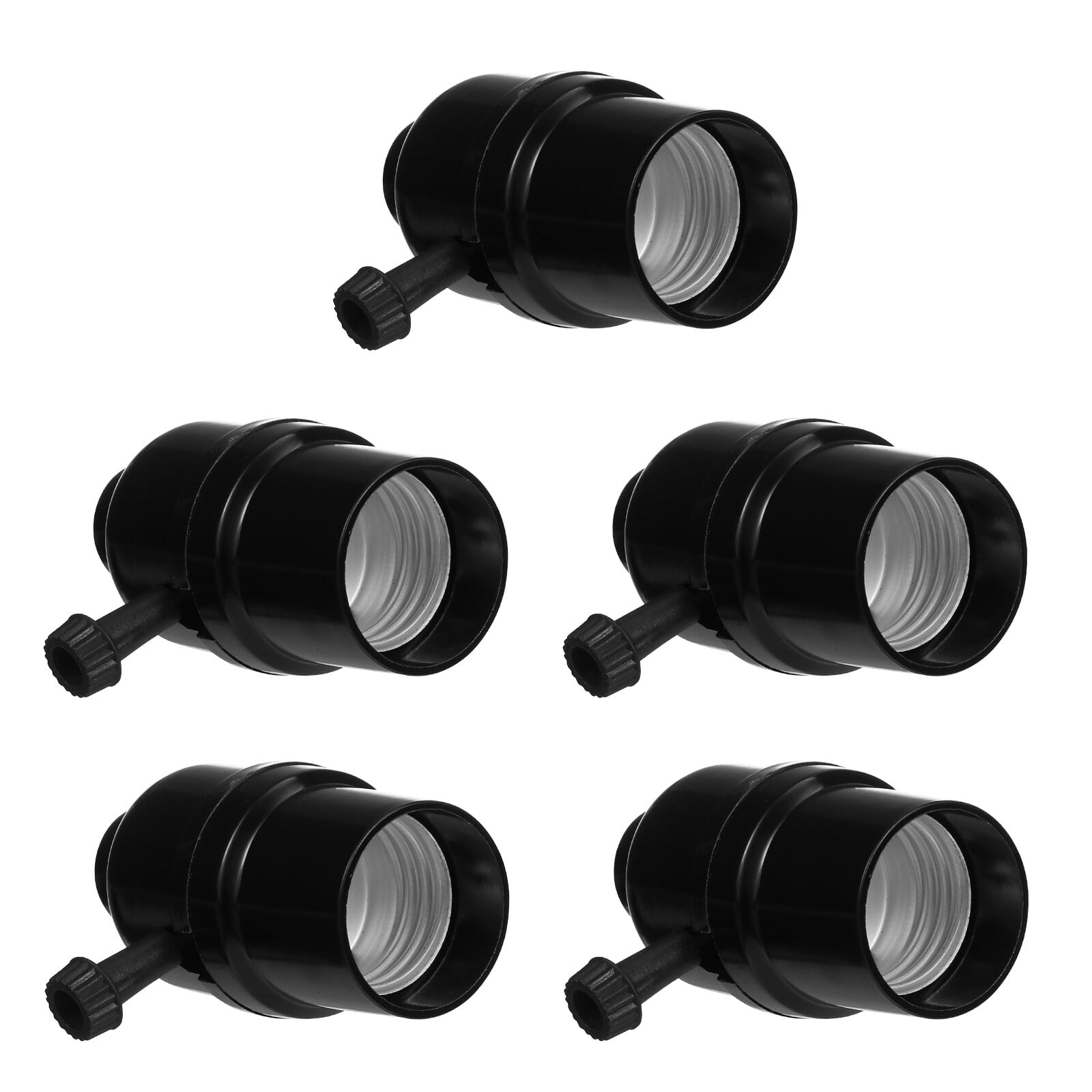 ELAYARD 5Pcs E26 Hanging Lamp Socket Black Durable Bulb Holder for ...