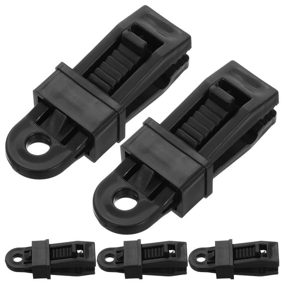 ELAYARD Outdoor Tarp Clips Easy to Use Large Size Black for Camping ...