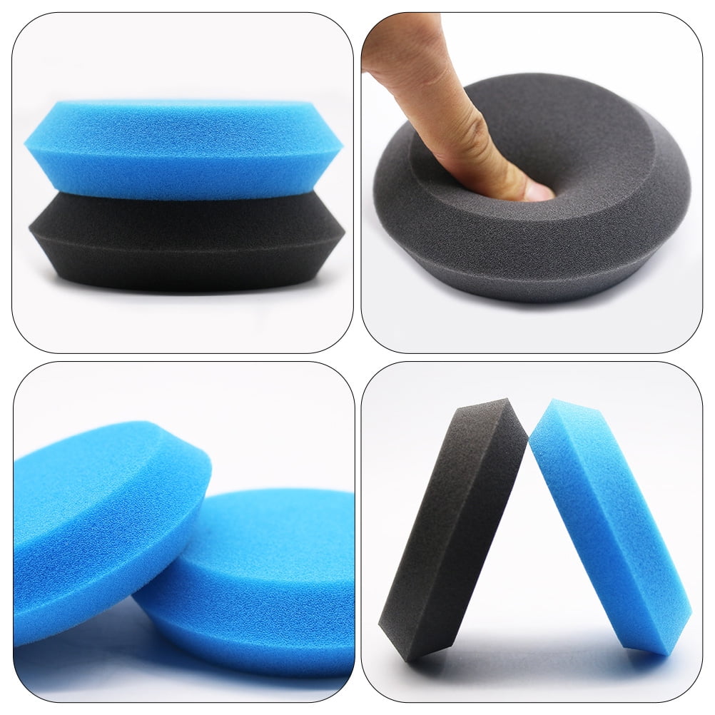 ELAYARD Handheld Sponge Wax Applicator Pads Blue Car Polishing Tool ...