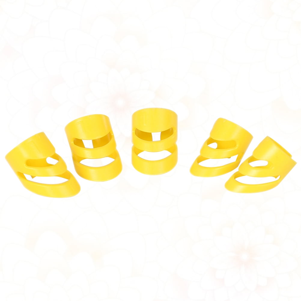 ELAYARD 5Pcs Steel Finger Picks Plastic Ergonomic Design for Musicians ...