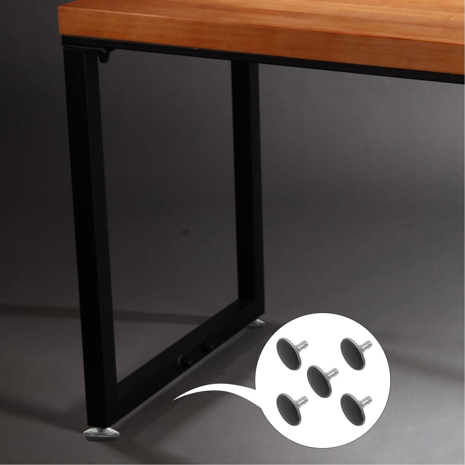 ELAYARD 5-Pack Nylon and Iron Furniture Leg Levelers for Wardrobe ...