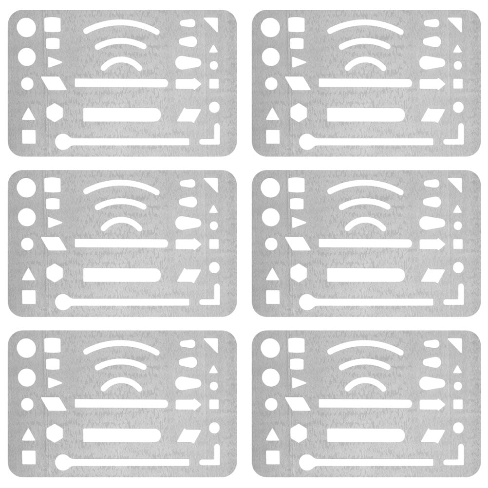 ELAYARD 6Pcs Metal Eraser Shield for Drawing Drafting with Comfortable ...