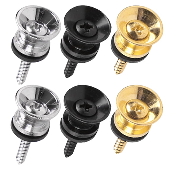 ELAYARD 6Pcs Guitar Strap Lock Buttons Metal Alloy Strap Retainer ...
