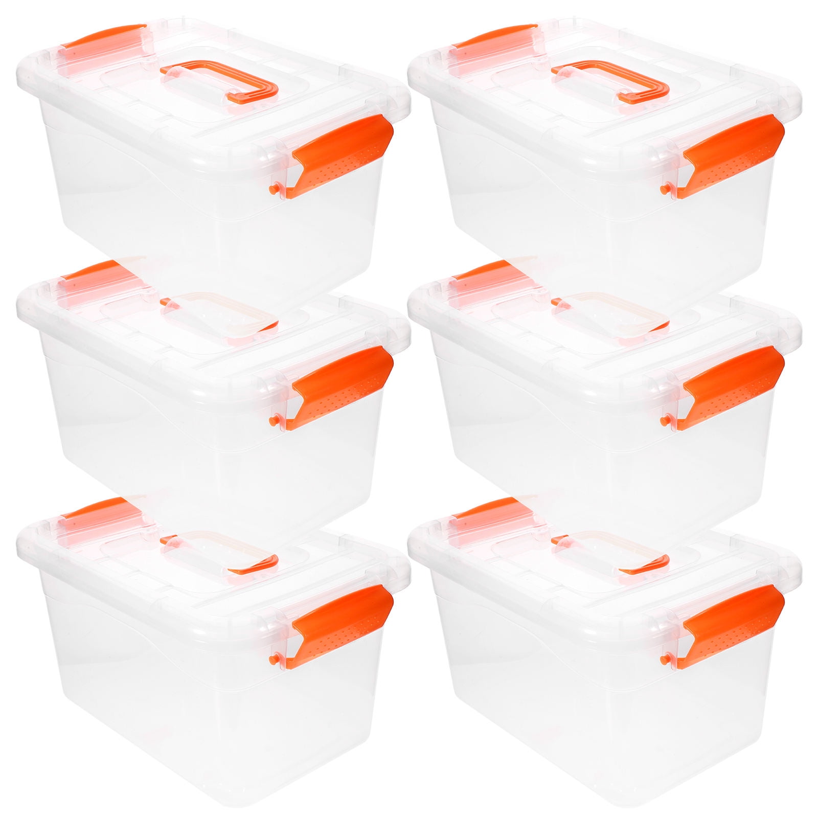 ELAYARD 6Set Clear Stackable Storage Bins Portable And Multi-functional ...