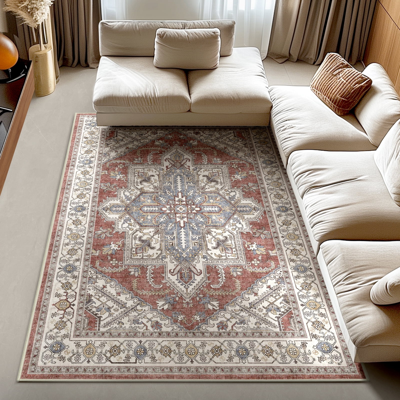 ELAYARD 6x9 Area RugRugs for Living Room Machine,Washable Non Slip ...