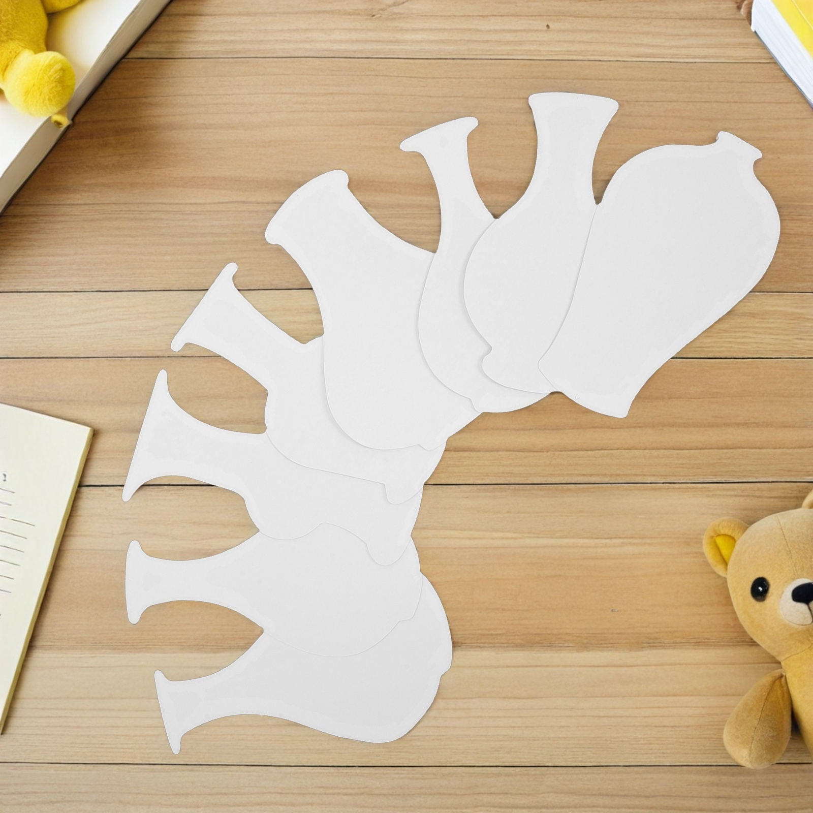 ELAYARD 8 Blank Models Each 2Pcs Coloring Paper Craft for Classroom ...